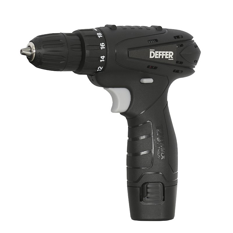 Parafusadeira e furadeira a bateria 12v marca Deffer modelo DFPA12-1 ...