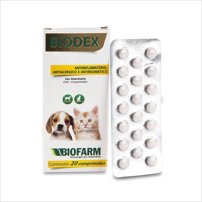 Biodex Comprimido 120mg - ZV Pet Shop Conceito