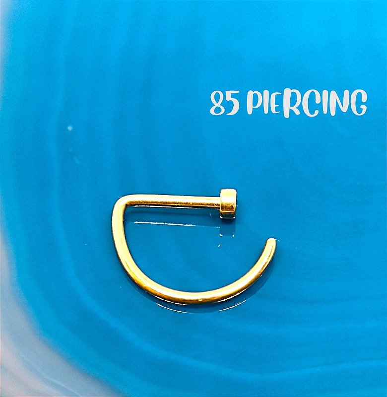 D-RING TITÂNIO GOLD PVD - 85 Piercing