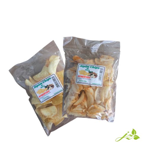 Aipim Chips (Apimentado) - 20 unidades - JZ Produtos Naturais
