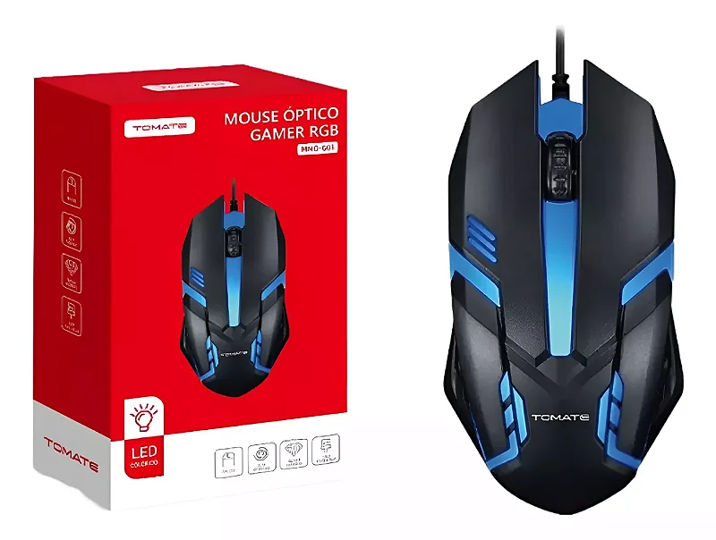 Mouse Gamer Tomate MMO-G03: Precisão, Conforto e Estilo - Loja Tomate