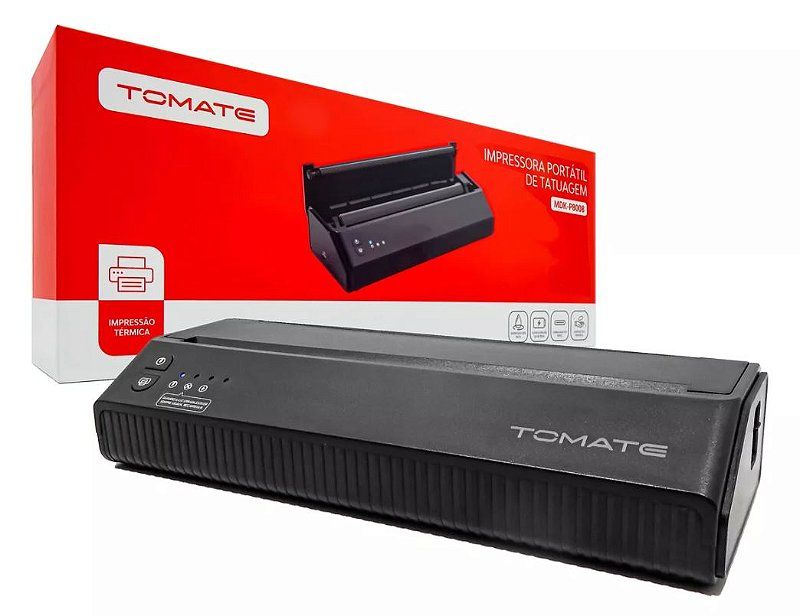 Impressora Portátil para Tatuagem Tomate MDK-P8008 - Loja Tomate