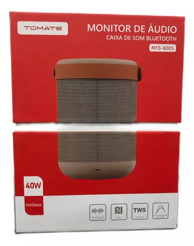 Caixa de Som Bluetooth Potente Tomate MTS-8005 - 40W - Loja Tomate