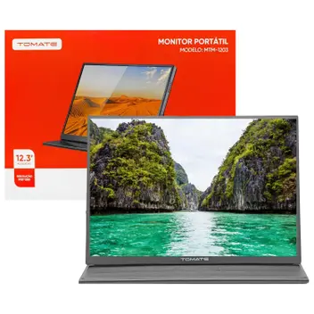 MONITOR PORTATIL 12,3" POLEGADAS TOMATE MTM-1203 - Loja Tomate