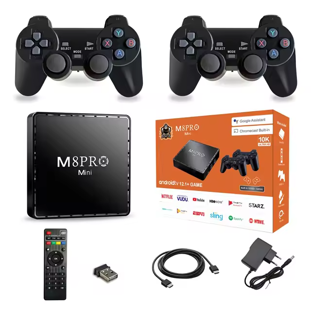 GAME STICK RETRO E TV BOX 10K ULTRA HD ONEX Y-M8-5 - Loja Tomate