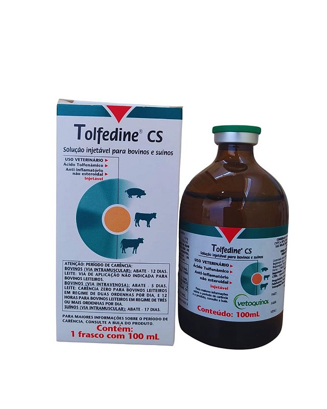 Tolfedine CS Injetável - 100 ML - Planeta Agrícola