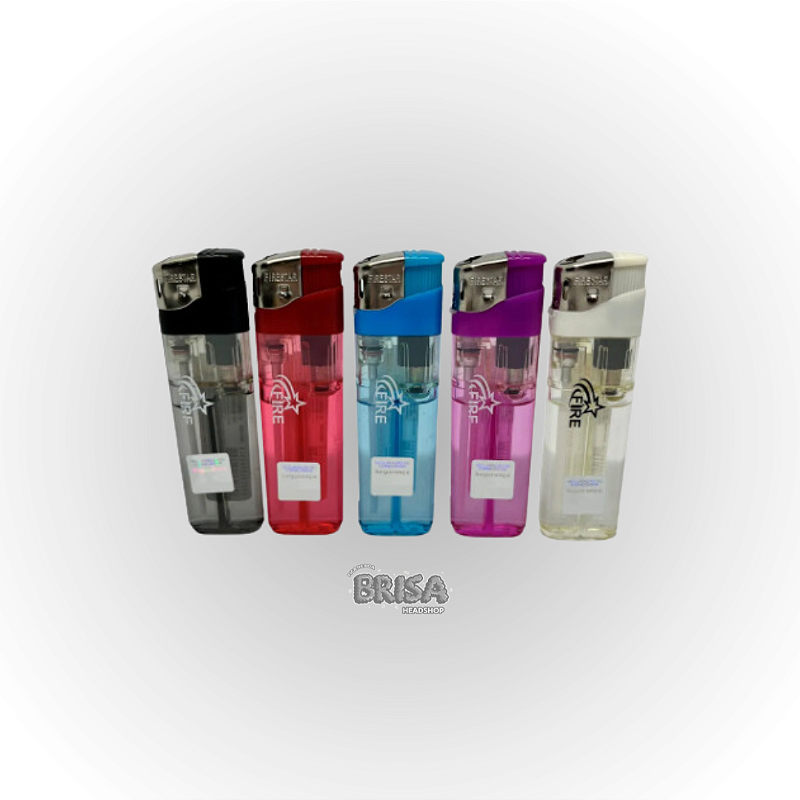 Isqueiro Firestar Transparente Elétrico - Brisa Headshop
