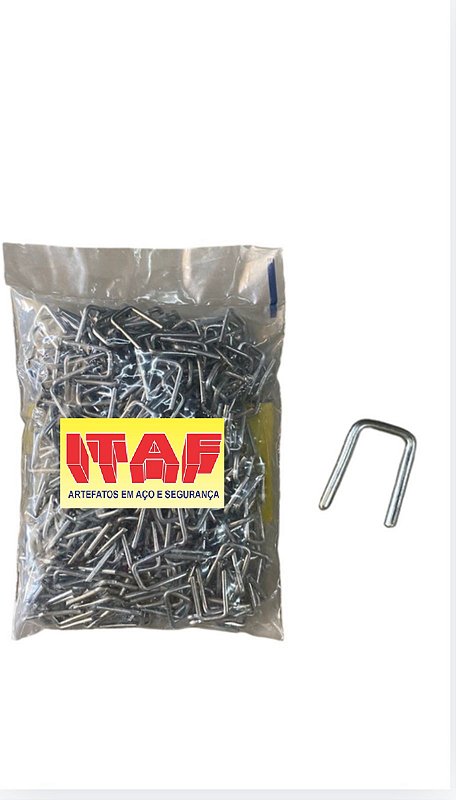 Grampo "U" para clipar concertina pacote com 1 kg - ITAF Artefatos em ...