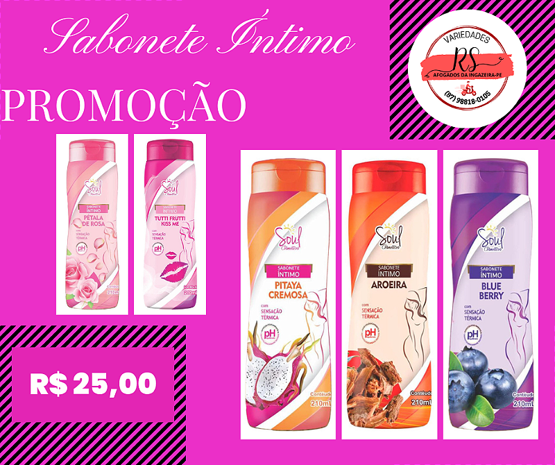 Sabonete íntimo Pétalas de Rosa - SecretSensations