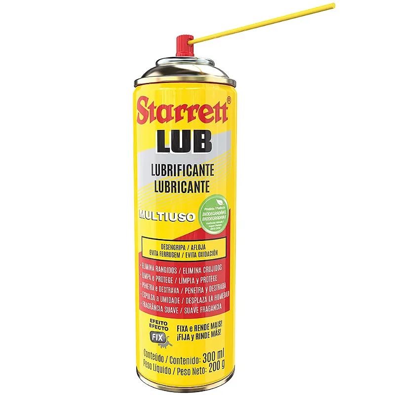 STARRETT LUBE LUBRIFICANTE MULTIUSO EMB. 300ML - S-LUB300 - CONTAINER ...