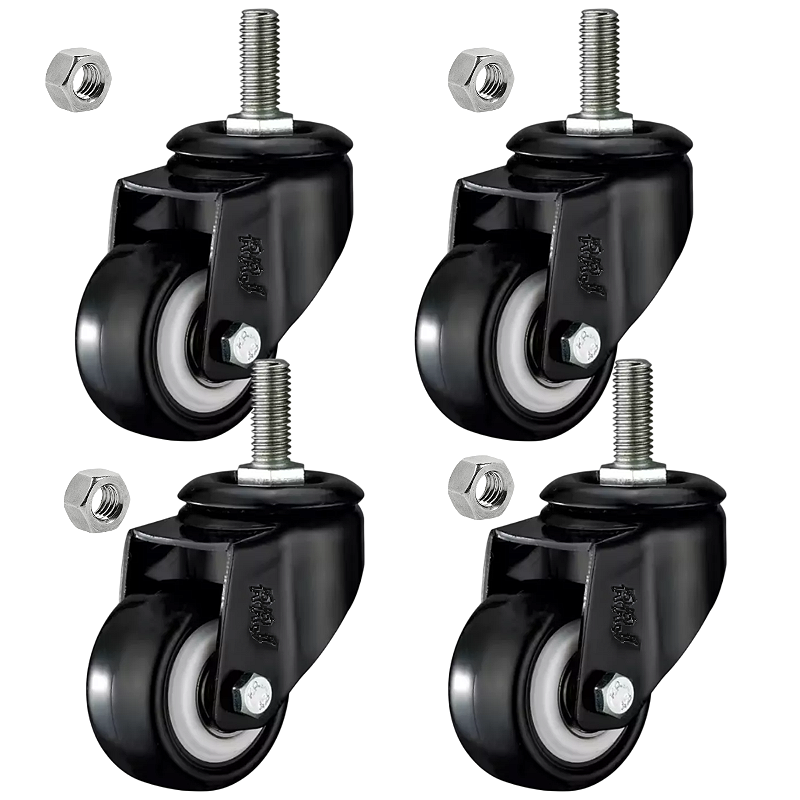 Rodizio para moveis Com Espiga Mesa 1,5 polegadas Preto Kit 4Und - RRJ ...