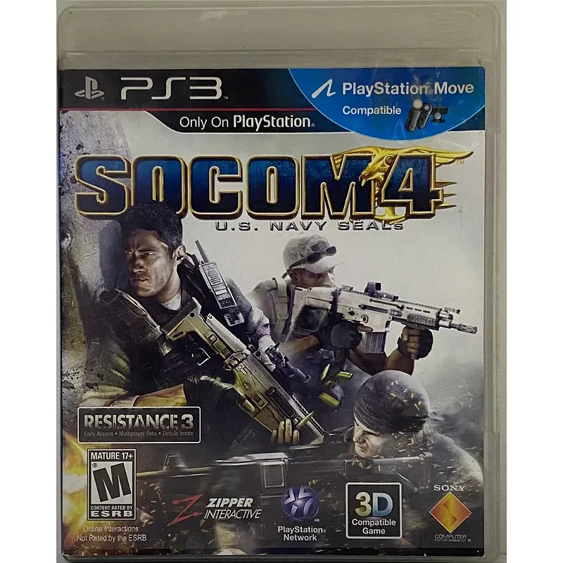 Socom 4: U.S. Navy Seals - PS3 - Original - ALB GAMES