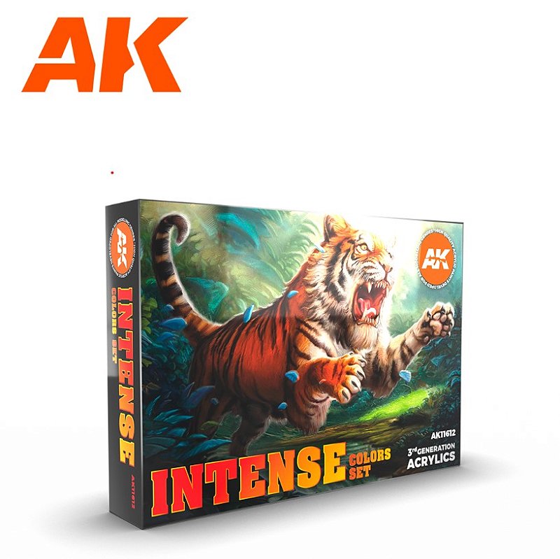 AK Interactive Intense Colors Set - Geek Tintas