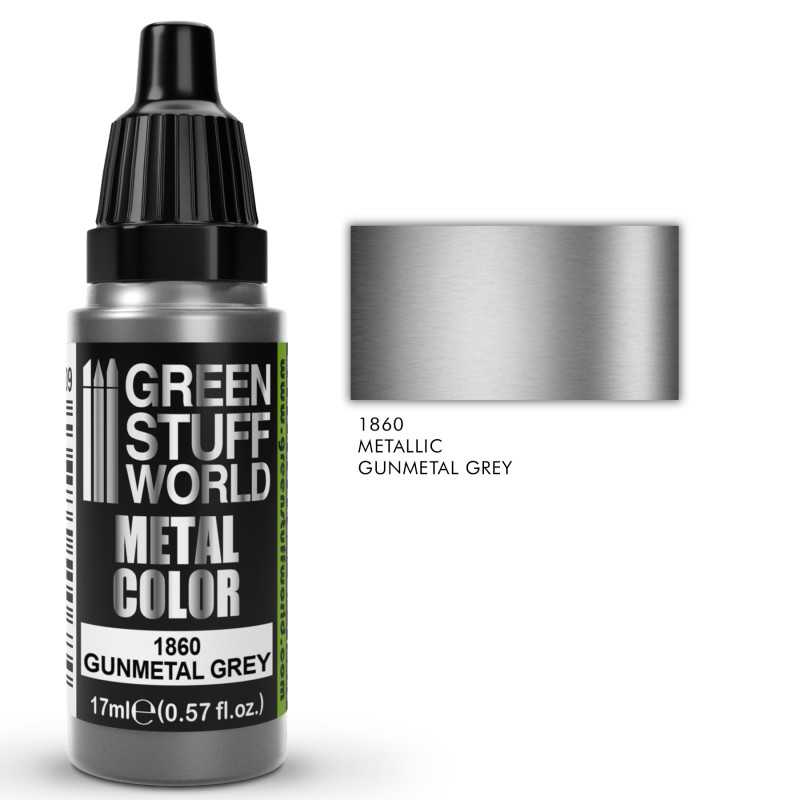 Metallic Gun metal grey paint - Geek Tintas