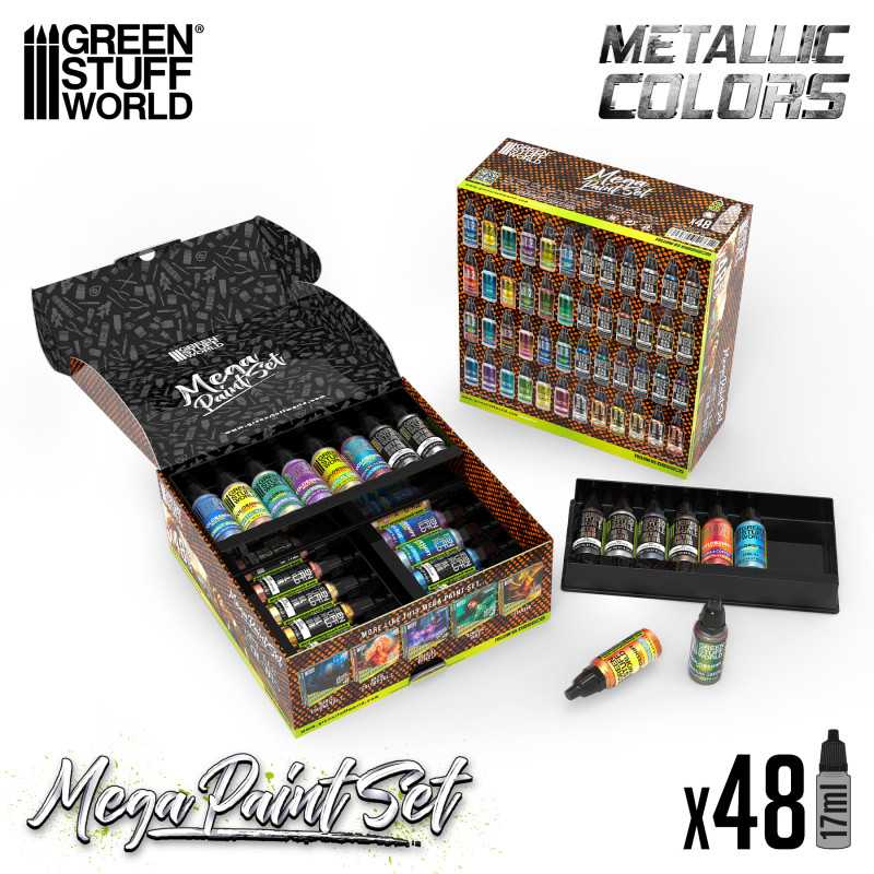 Metallics Mega Paint Set - Geek Tintas