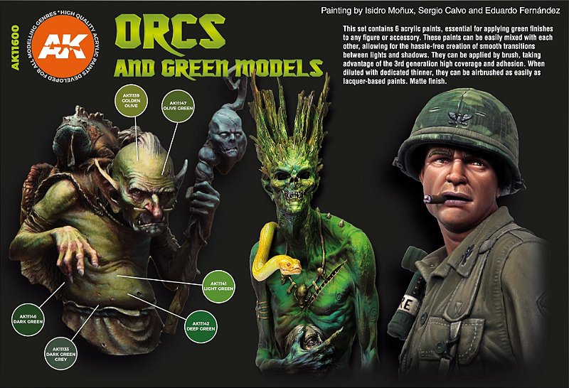Orcs And Green Models - Geek Tintas