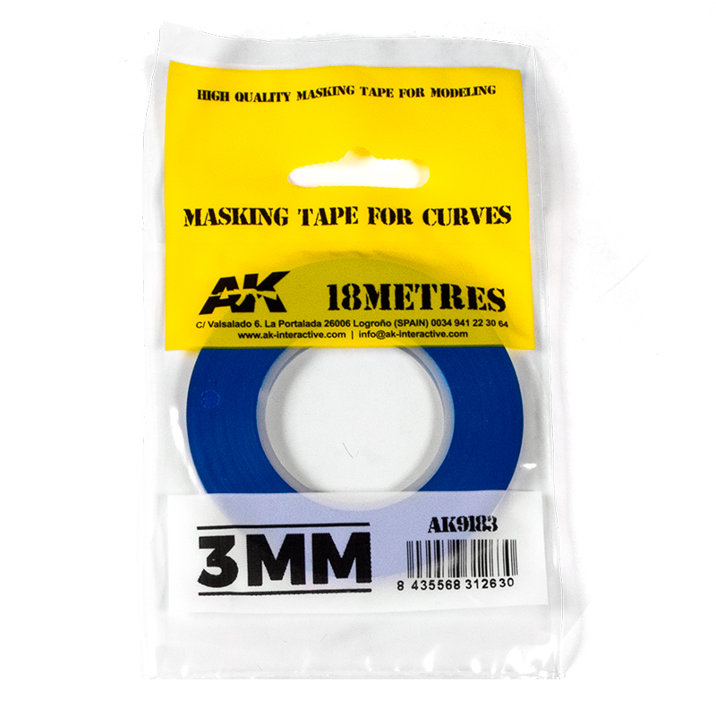 Masking Tape For Curves 3mm - Geek Tintas