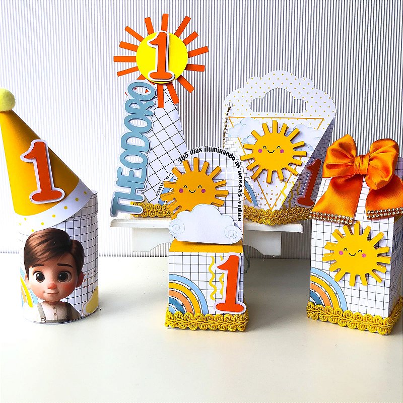 Personalizados Raio de Sol - Semi Luxo - Aquarela Festas