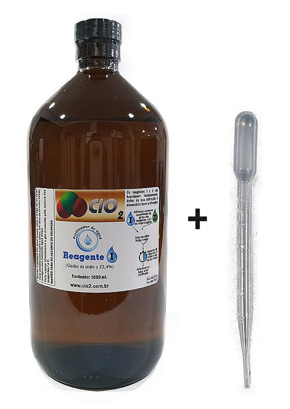 CLORITO DE SÓDIO 1000 mL 22,4% (28%) - Brasileo ClO2 Oficial