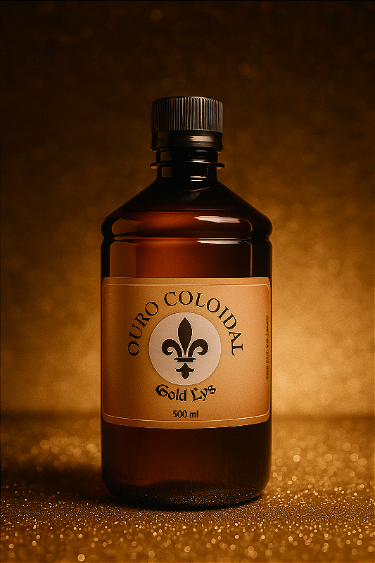 OURO COLOIDAL GOLD LYS 20ppm 500ml - Brasileo ClO2 Oficial