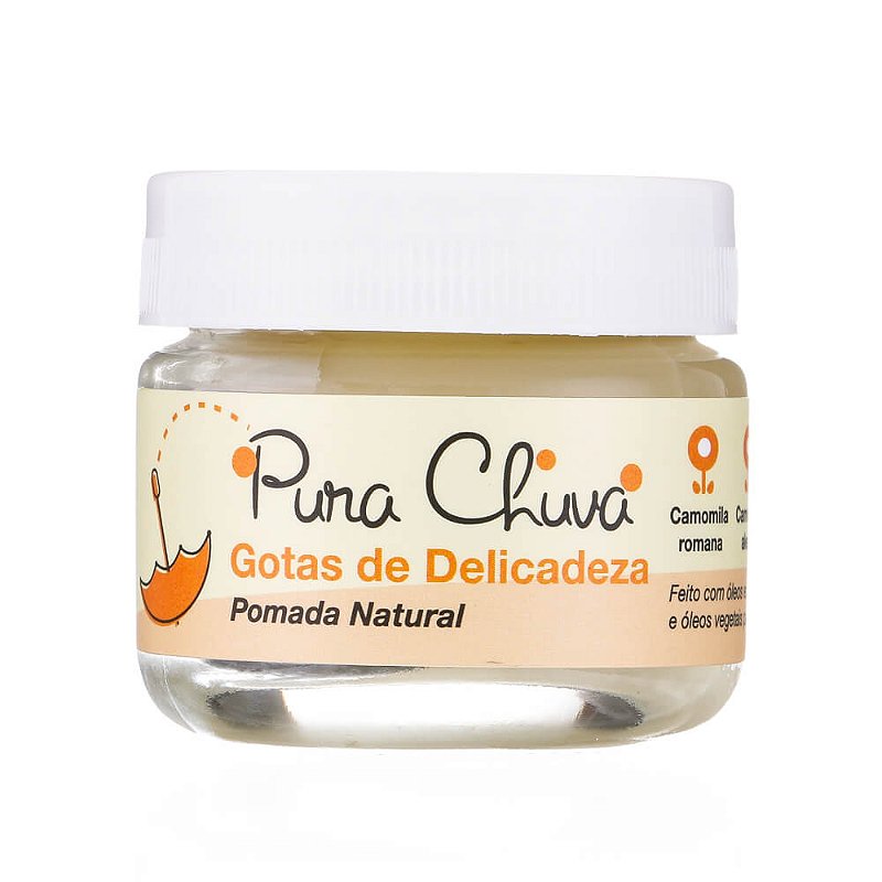 Pomada Natural Gotas de Delicadeza 30g | Pura Chuva Camomila - Om Be ...