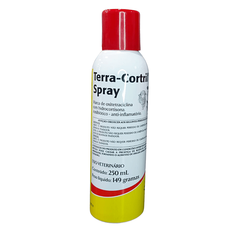 Terra-Cortril Spray 250 ml 149g Zoetis - VALE DO SOL AGRONEGÓCIOS