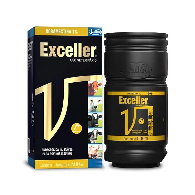 Exceller 1% Doramectina 500 ml Vallée - VALE DO SOL AGRONEGÓCIOS