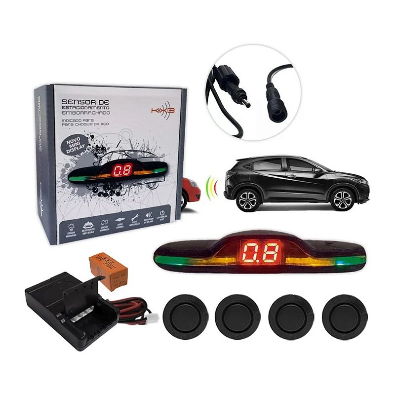 SENSOR DE ESTACIONAMENTO EMBORRACHADO - KX3 MINI - VP3 Distribuidora