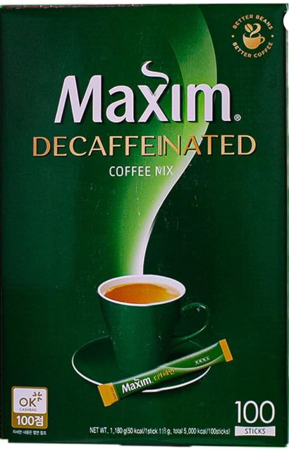 CAFÉ MAXIM DESCAFEINADO CAIXA 100 SACHÊS - Tsuki Produtos Orientais - A ...