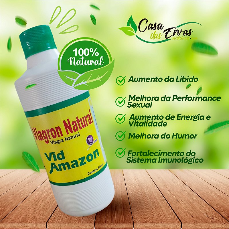 Composto Viagron Natural 500 ML - Casa das Ervas Medicinais