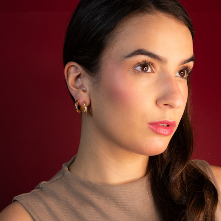 Brinco Argola Com Cravação - Clássicos Laura Mehl - Laura Mehl - ouse ...