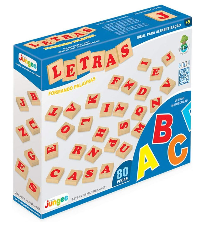 Letras Maiúsculas e Acentos Gráficos c/ 80pçs - A Educacional ...