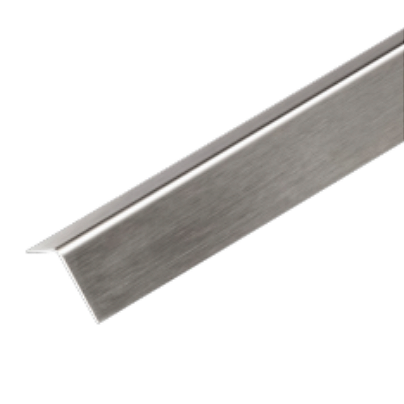 Perfil Inox Cantoneira e Degraus Sobrepor 20mmx20mm - Barra de 2 metros ...