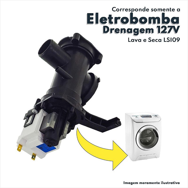 Eletrobomba de Drenagem 127V p/ Lava e Seca | Original Electrolux. - RS ...