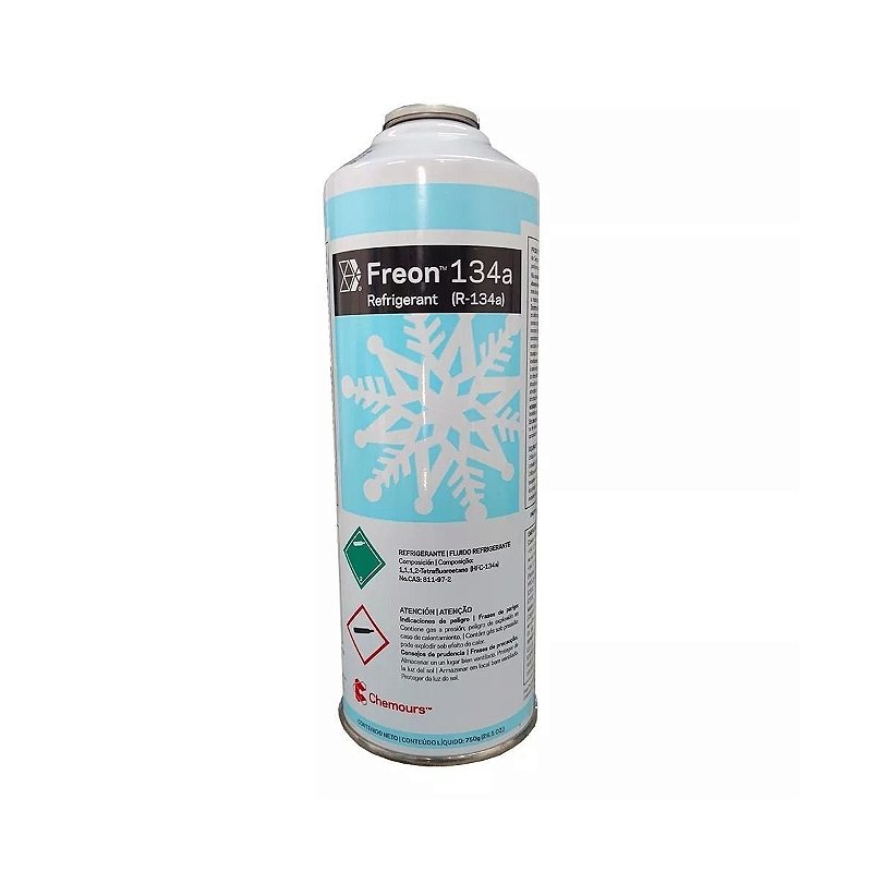 Gás Refrigerante R134A Tetrafluoroetano ONU3159 Freon Cilindro 750g ...