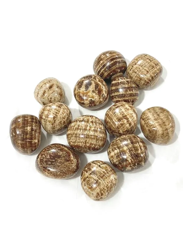 Pedra Aragonita Rajada Rolada (Unidade) - Relaxar e Meditar