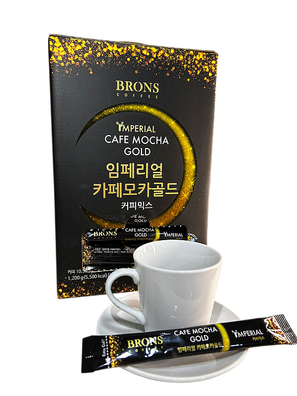 CAFÉ PRONTO SOLÚVEL - 10 SACHÊ - MOCHA GOLD IMPERIAL BRONS - Meu Dorama de Cada Dia