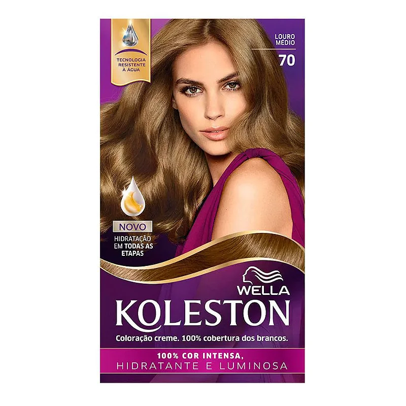 Tinta Koleston Wella 70 Loiro Médio - La Vida Farma