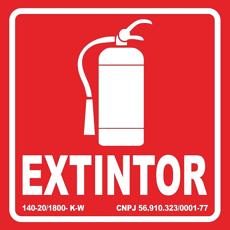 Placa de extintor, placas de sinalização extintor, placa sinalização ...