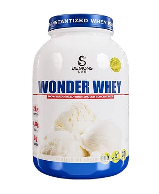 Wonder Whey - Vanilla Ice Cream - 900g - Demons Lab - Xhealth Suplementos