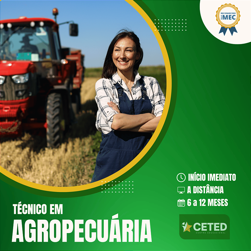 Técnico em Agropecuária EAD | Curso 100% Online | CETED - Ceted ...