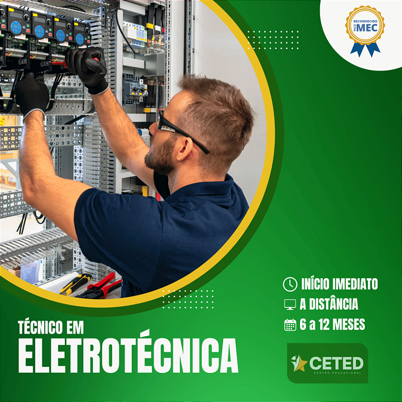 Técnico em Eletrotécnica EAD | Curso 100% Online | CETED Educacional ...