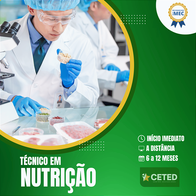 Curso Técnico em Nutrição EAD | CETED Oficial - Ceted Educacional ...