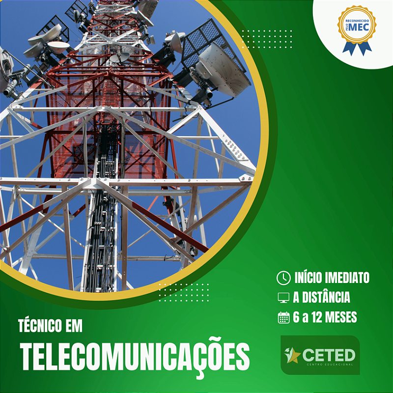 Técnico em Telecomunicações EAD | Curso 100% Online | CETED - Ceted ...
