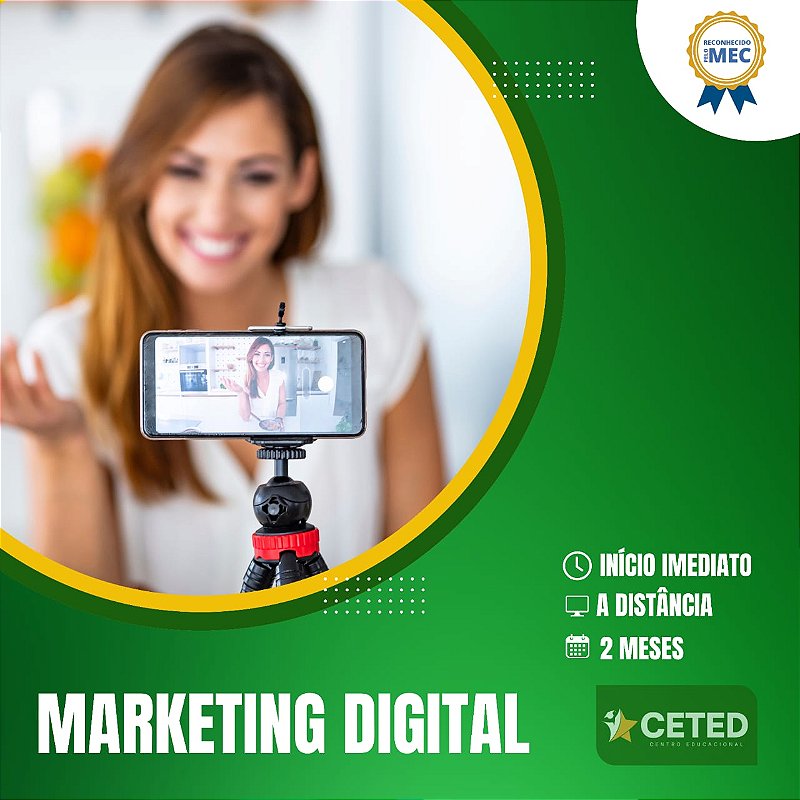 Marketing Digital - Ceted Educacional - Graduação, Pós e Técnicos 100% Ead