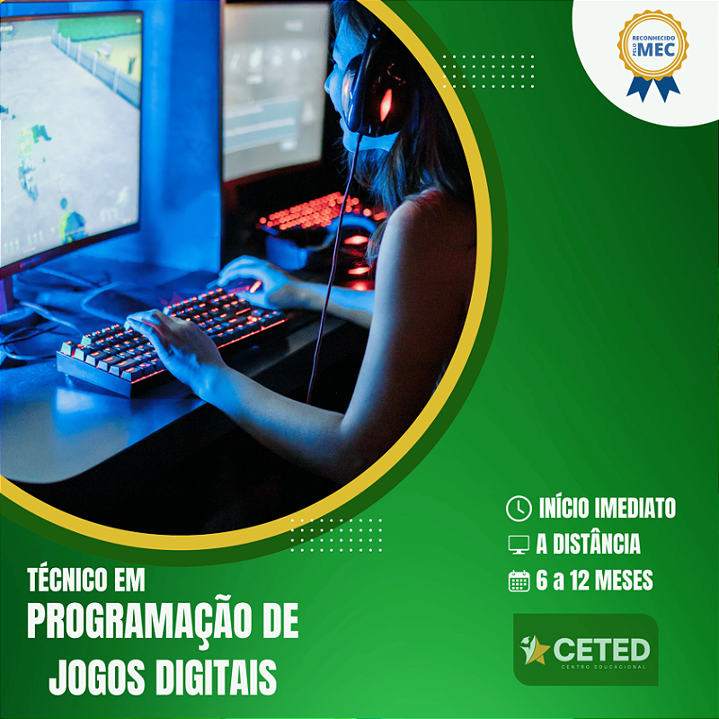 Técnico em Programação de Jogos EAD | CETED Oficial - Ceted Educacional ...