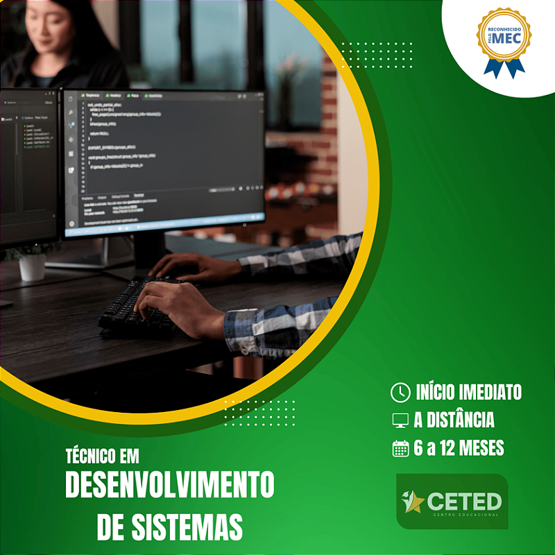 Curso Técnico em Desenvolvimento de Sistemas EAD | CETED - Ceted ...