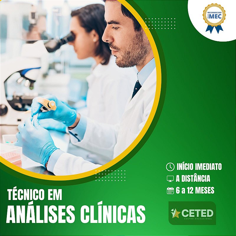 Curso Técnico em Análises Clínicas EAD | CETED Oficial - Ceted ...