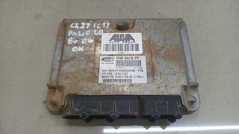 Módulo Injeção Fiat Palio 1.0 8v Fire 2006 | 55202170 - Modernão Auto Peças