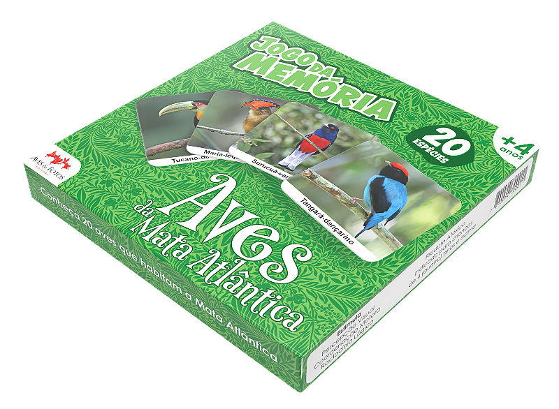 Jogo da Memória – Aves da Mata Atlântica - Aves e Fotos Editora